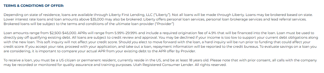 Liberty First Lending Credit Score Requirements - Debt Relief David